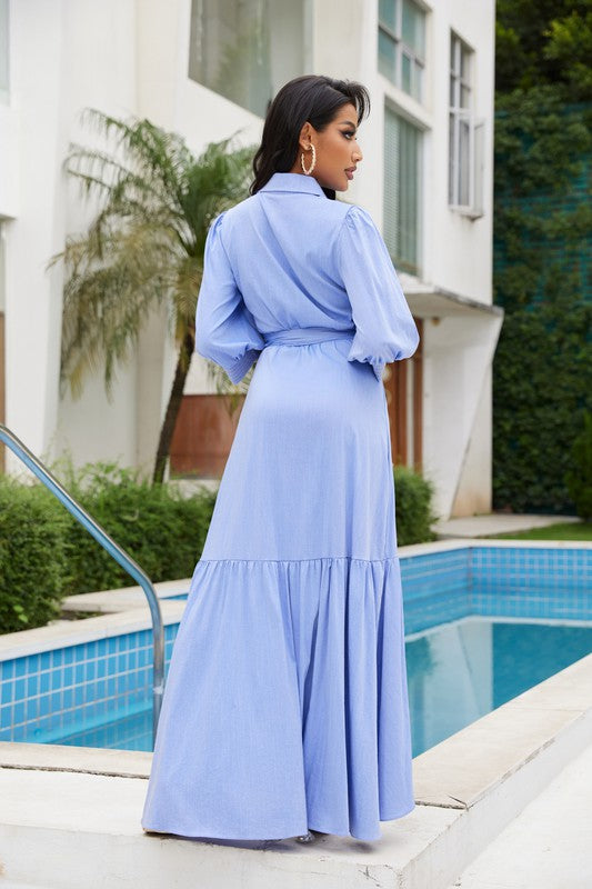 Solid Maxi Dress(Pre order – Li Fashion Specialist